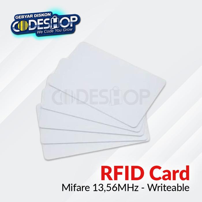 Jual Kartu Mifare RFID Card 13.56 MHz 1K Card Android Rewritable UID ...