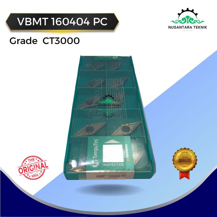 Jual INSERT VBMT 160404 PC / GRADE CT3000 - MERK TAEGUTEC - Insert ...