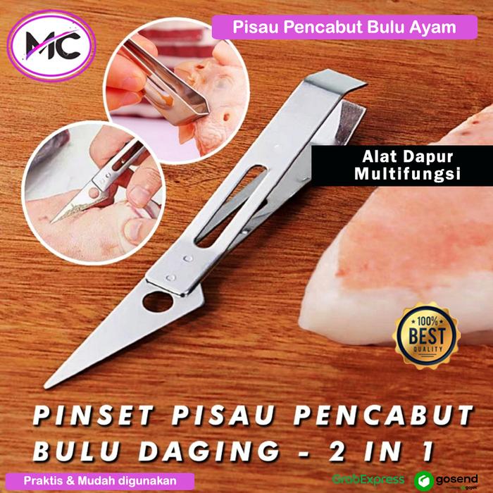 Jual Alat Dapur Pencabut Bulu Ayam Dengan Pisau Pinset Cabut Tulang ...