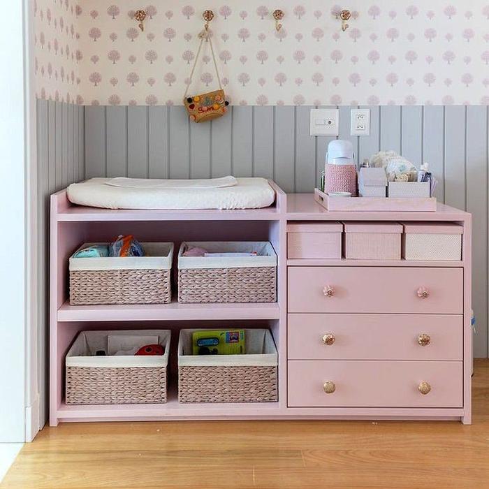 Jual Baby tafel pink changing table minimalis laci 3 minimalis modern ...