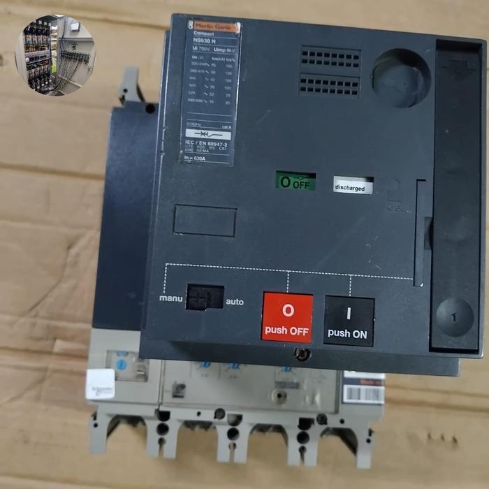 Jual MCCB BREAKER MERLIN GERIN NS630N NS630 N 4P 630A Komplit Motorized ...