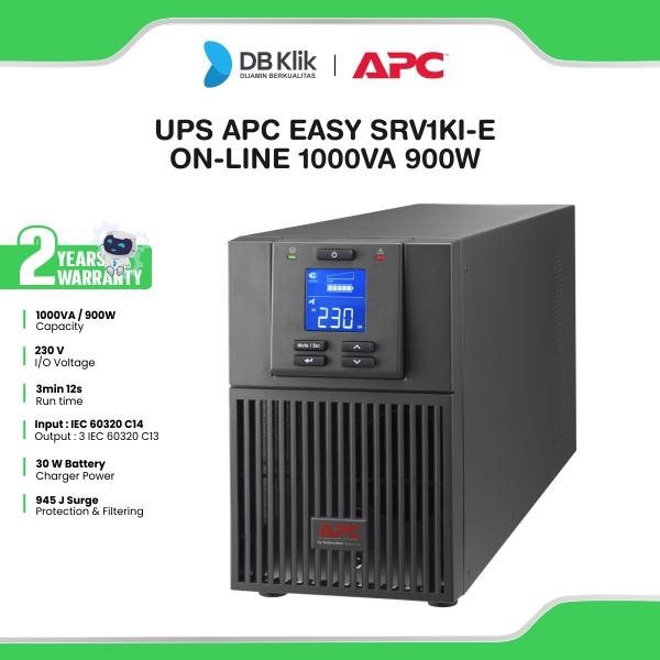 Promo UPS APC Easy SRV1KI-E On-Line 1000VA 900W - SRV1KIE Online Cicil 0% 3x - Jakarta Pusat ...