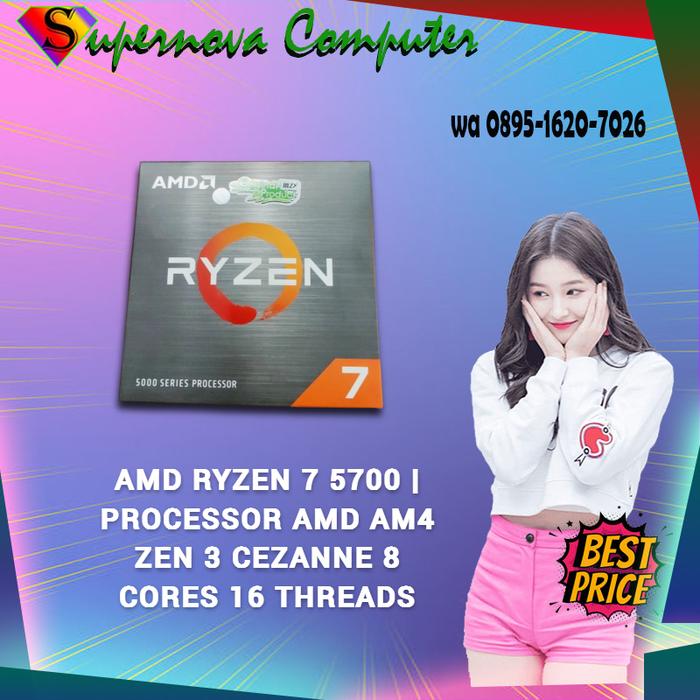 Jual AMD RYZEN 7 5700 | Processor AMD AM4 Zen 3 Cezanne 8 Cores 16 ...