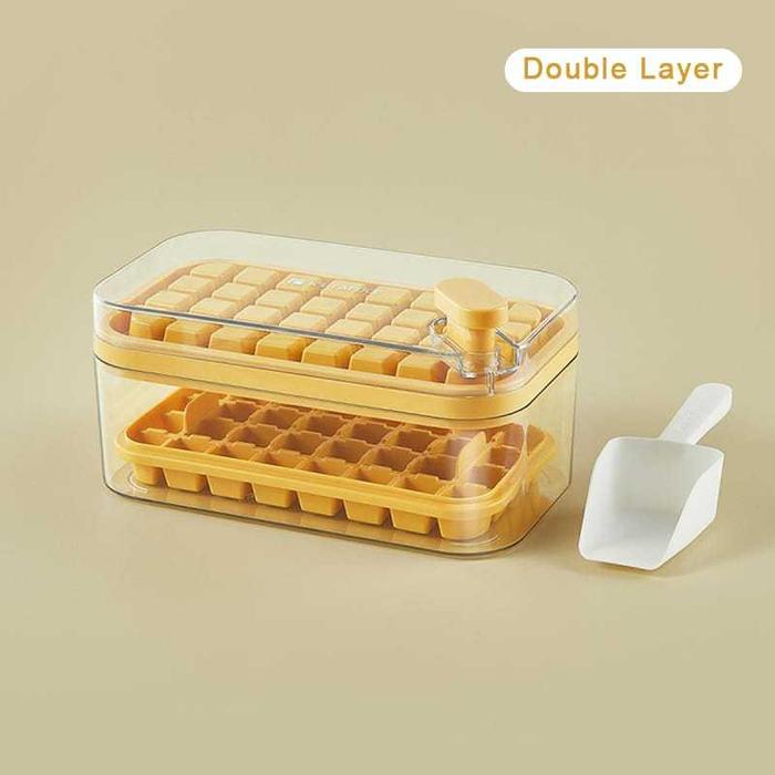 Jual Ice Cube Maker BTS / Cetakan Es Batu 32 Grid 2 Tray Wadah ...