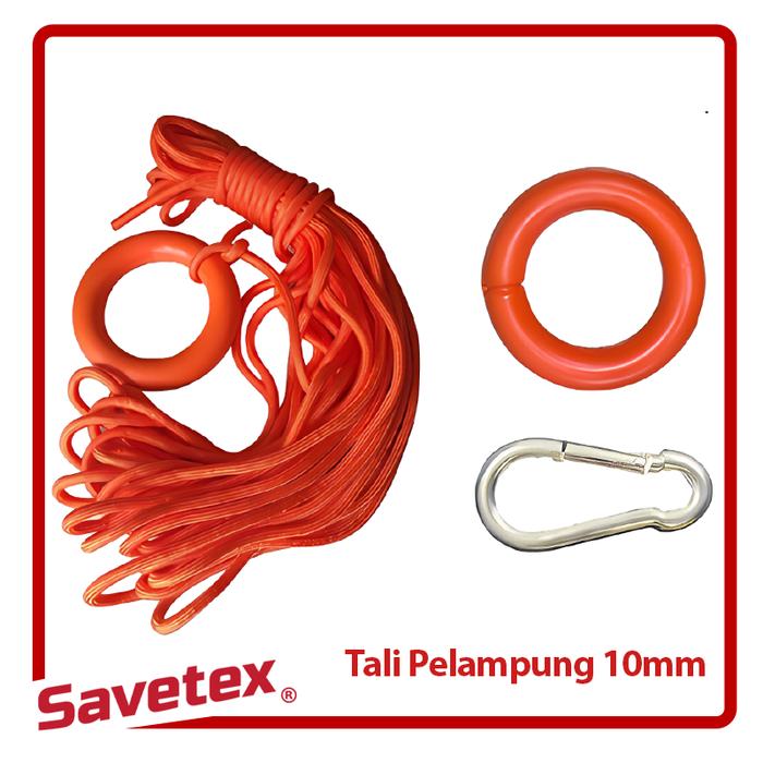Promo Tali Pelampung 10mm / Floating Ring Buoy / Rescue Rope 10 mm ...