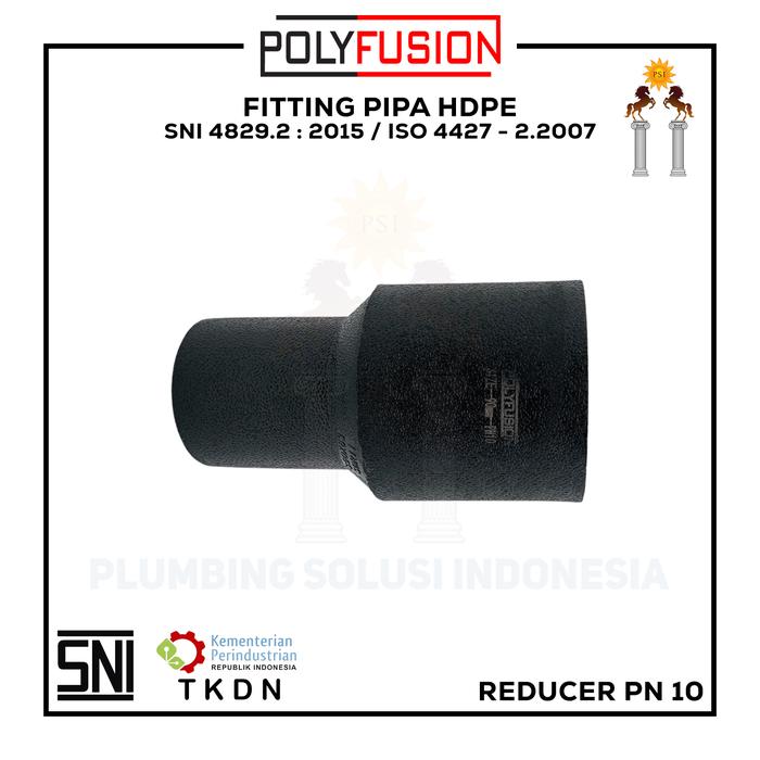 Jual Reducer HDPE 8 x 3 Inch / 200 x 90 mm PN10 Polyfusion - Buttfusion ...