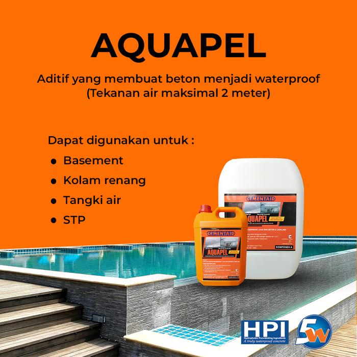 Jual CEMENTAID - 1 SET AQUAPEL Campuran Beton Waterproof 25 Liter - Kab. Serang - Cementaid Shop ...
