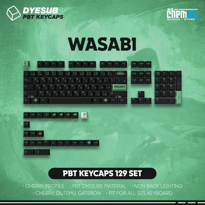 Jual Keycaps Wasabi Hiragana 129 set Cherry Profile - Jakarta Pusat ...
