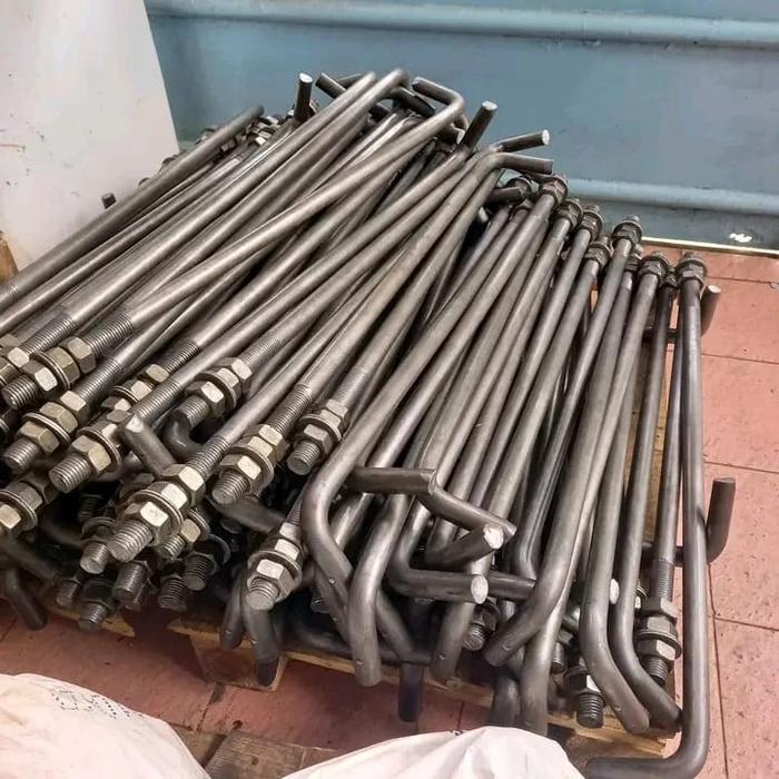 Jual angkur L baja a325 m28 x 700mm x150mm / anchorboltnL htb a325 m28 ...