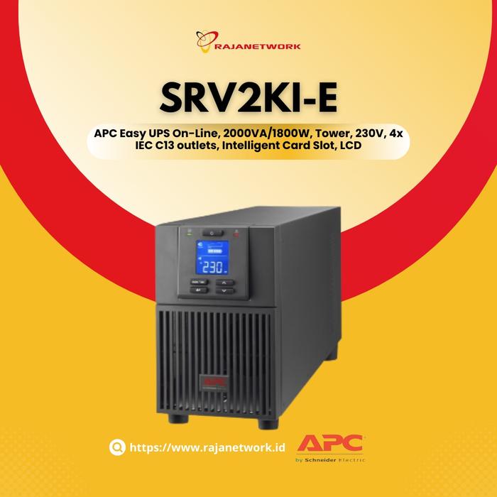 Jual APC Easy UPS On-Line, 2000VA/1800W, Tower, 230V, 4x IEC C13 outlets, Intelligent Card Slot ...