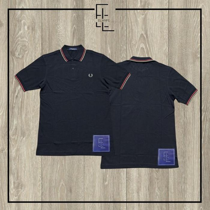 Jual Fred Perry Polo Red Green Line Black Original - Kab. Tangerang ...