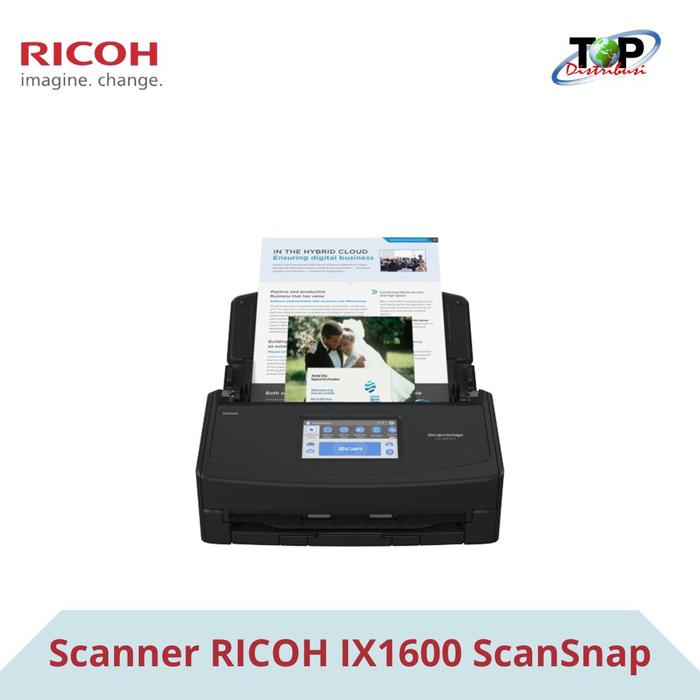 Jual SCANNER RICOH iX1600 RICOH IX 1600 (Black) ScanSnap ADF DUPLEX A4 ...