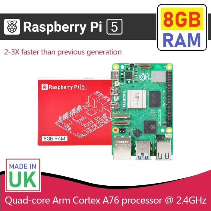 Jual Raspberry Pi 5 - 8GB RAM - - badank Electronic | Tokopedia