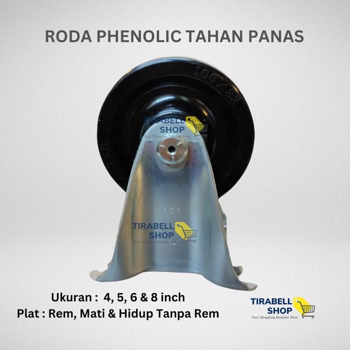 Jual Roda Phenolic Tahan Panas Hammer 4 inch Mati Fixed - Jakarta Barat ...
