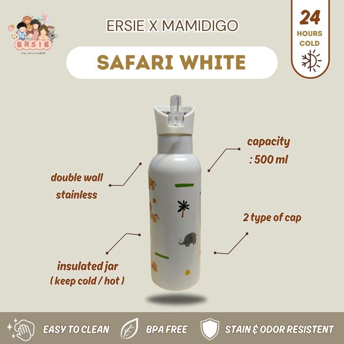 Jual Ersie Kids Stainless Bottle x Mamidigo l botol minum anak ...