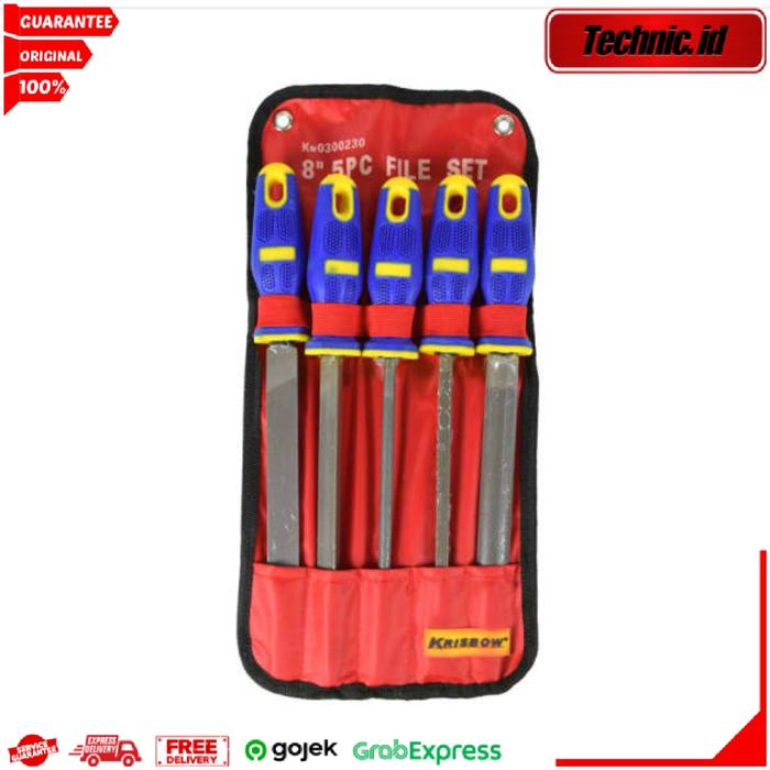 Jual Krisbow Set Kikir 20 Cm 5 Pcs Digunakan Untuk Mempertajam Dan ...