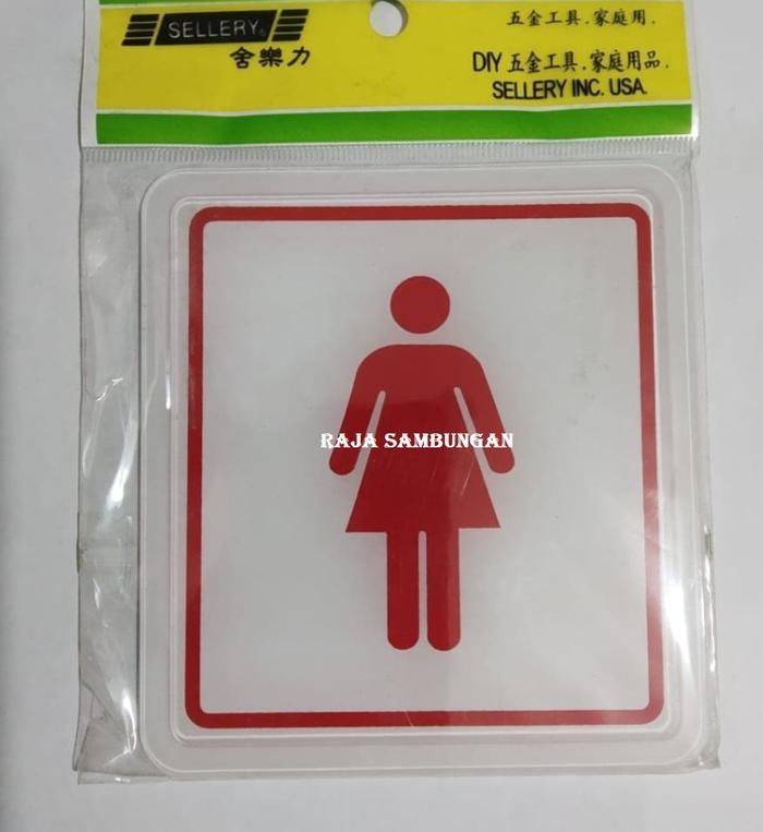Jual Penanda Indikator Toilet Wanita Sign Tanda Logo WC Umum Tanda ...