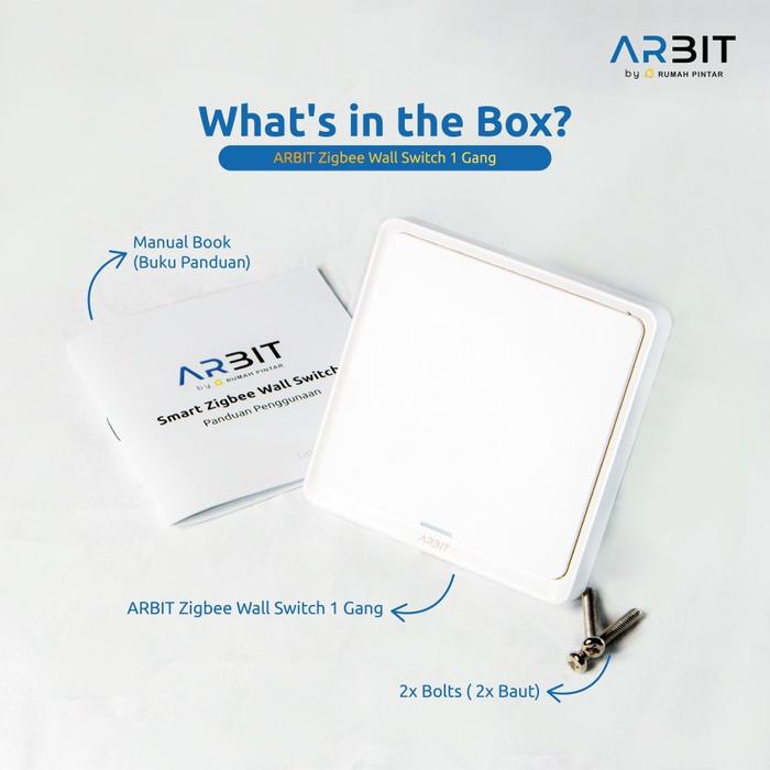Jual ARBIT Smart Home Zigbee Wall Switch 1 / 2 / 3 Gang Tombol Cetekan ...