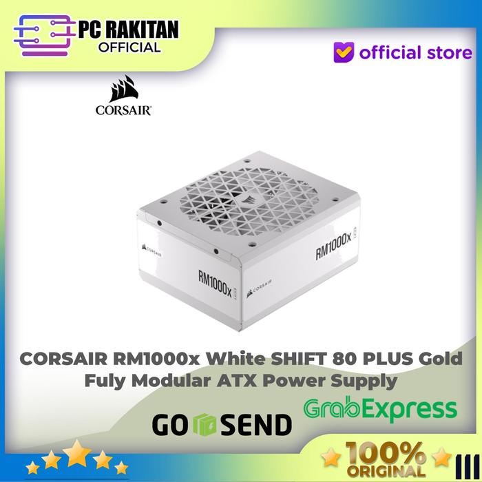 Promo CORSAIR RM1000x White SHIFT 80 PLUS Gold Fuly Modular ATX Power ...