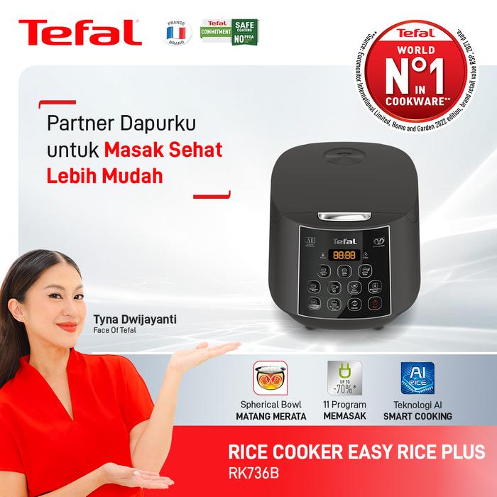 Promo Tefal Rice Cooker Digital / Penanak Nasi Magic Com RK736B Plus ...