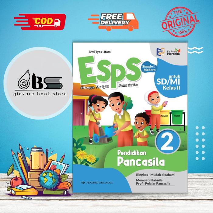 Jual BUKU ESPS PENDIDIKAN PANCASILA KELAS 2 ERLANGGA KURIKULUM MERDEKA | ESPS PENDIDIKAN ...