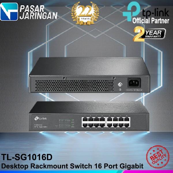 Jual Switch 16 Port Gigabit Metal 13" Housing TPLINK TL-SG1016D ...