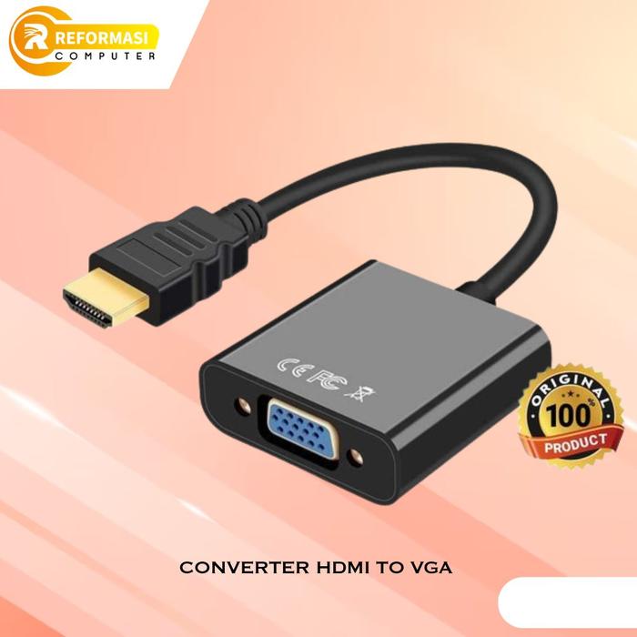Jual CONVERTER HDMI TO VGA / KABEL HDMI TO VGA / KONEKTOR HDMI TO VGA ...