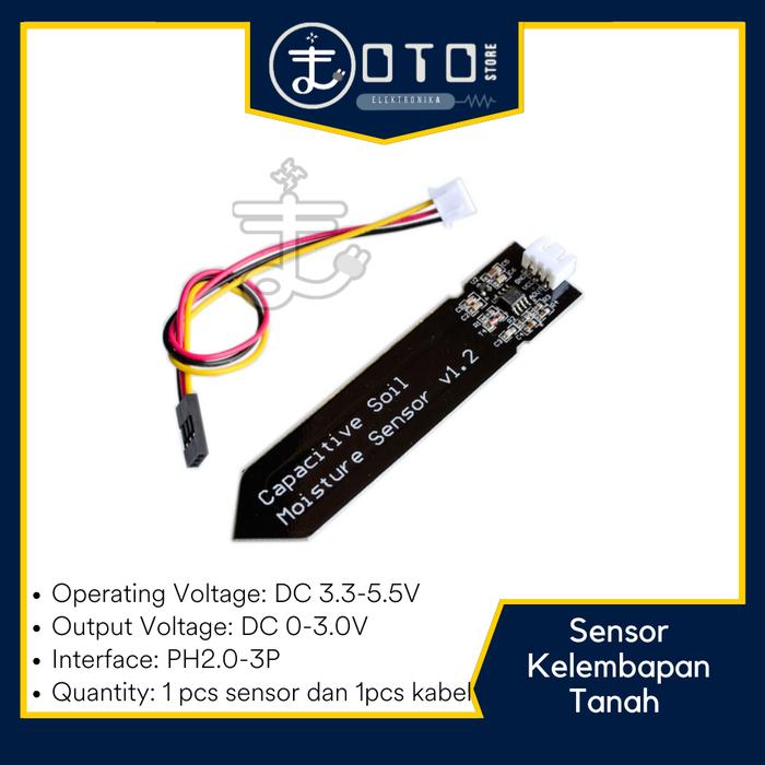 Jual Modul Sensor Kelembaban Tanah Capacitive Soil Moisture - Kota ...