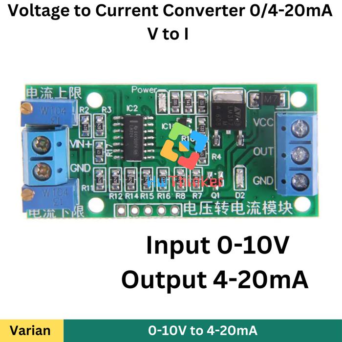 Jual Modul Voltage to Current Converter 0-5V 0-10V 0-3.3V to 4-20mA 0 ...