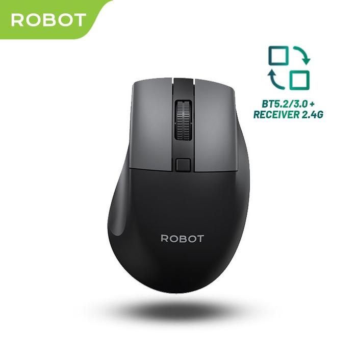 Jual ROBOT Mouse Wireless M355 Silent Click Receiver USB Bluetooth PC ...
