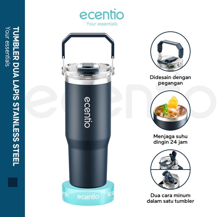 Promo ecentio tumbler minum stainless 900ml premium botol minum ...