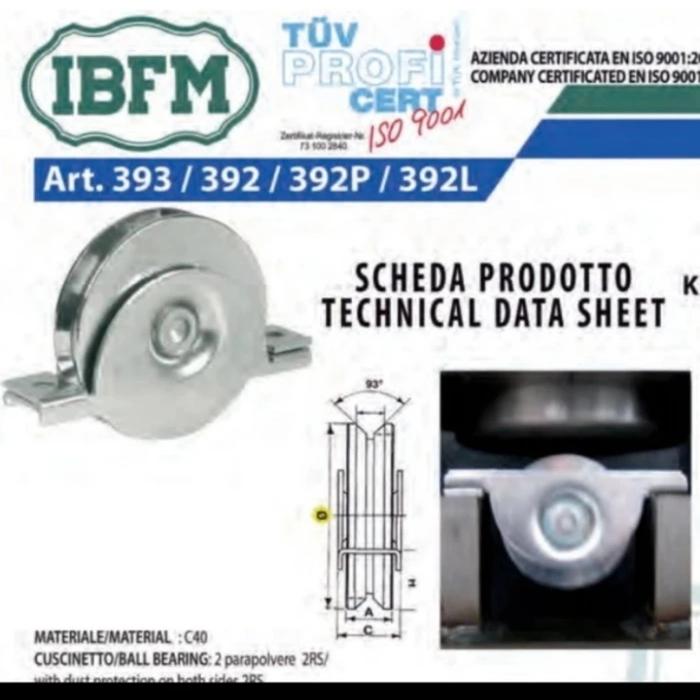 Jual RODA PINTU PAGAR BESI IBFM 392-140A RODA PAGAR GESER ASLI ITALY ...