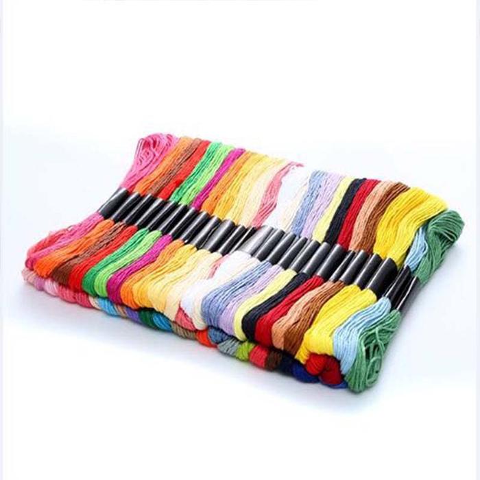 Jual 24/50 Warna Benang Sulam 1 Pack Benang Embroidery Original Benang ...