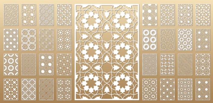 Jual Interior Panel Dekorasi Dinding Pagar Plafon Partisi Desain File ...