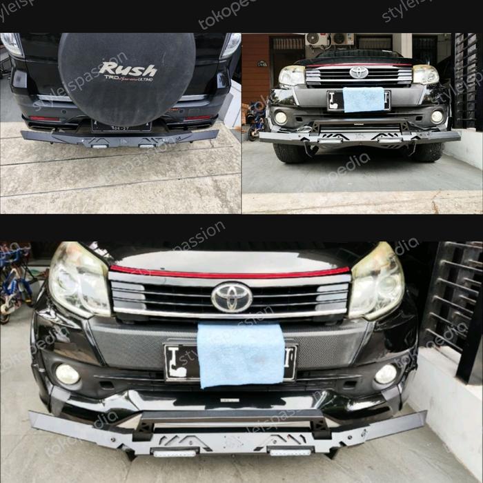 Jual Bumper Rush Terios Old Raptor Style Blank Black Edition - Kota ...