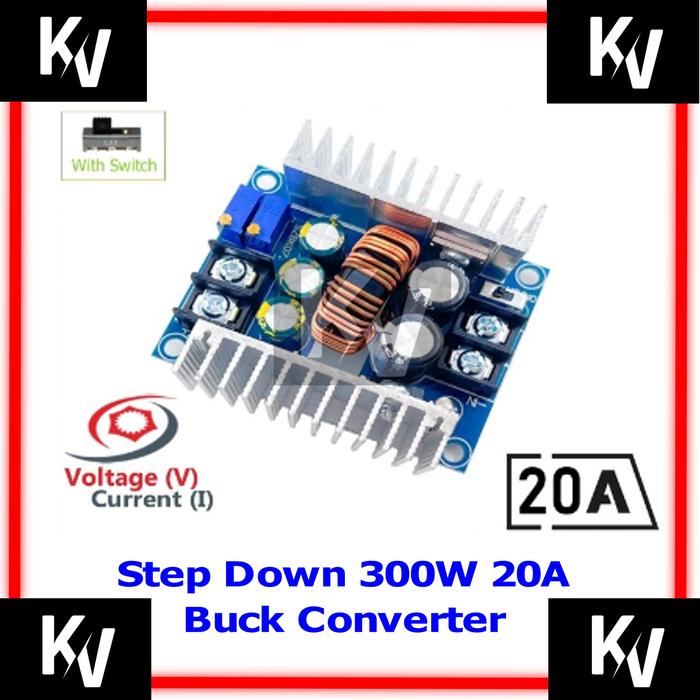 Jual Step Down 20A 300W CC CV Buck Converter DC High Power LED Driver ...
