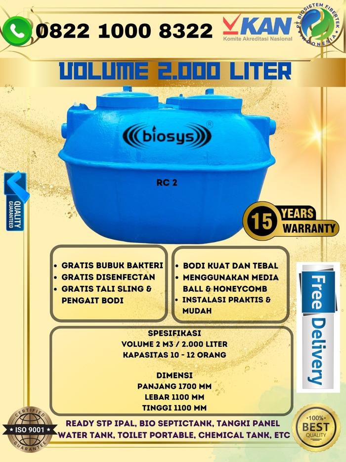 Jual Septic tank Biotech Sistem 2 M3 / 2.000 liter - RC 2 ,Septic tank ...