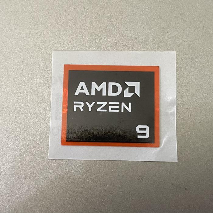 Jual Sticker stiker logo AMD Ryzen 9 8th gen original thn 2024 terbaru ...