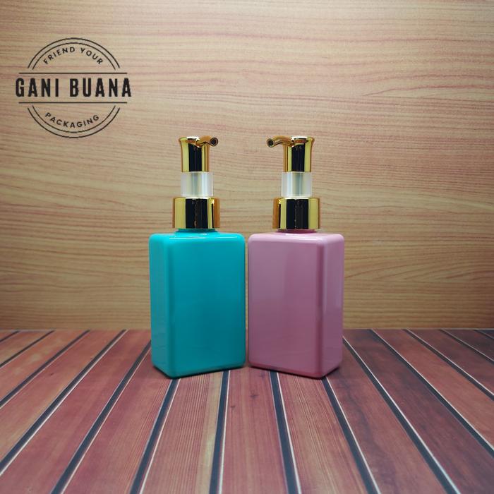 Jual BOTOL PUMP 100ML KOTAK TUTUP PUMP CLIP OIL GOLD/BOTOL PUMP 100ML KOTAK PET - Kota Bekasi ...