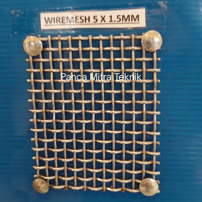 Jual Wiremesh 5 Tebal 1.5mm / Kawat Mesh Stainless SS304 Meteran 100cm ...