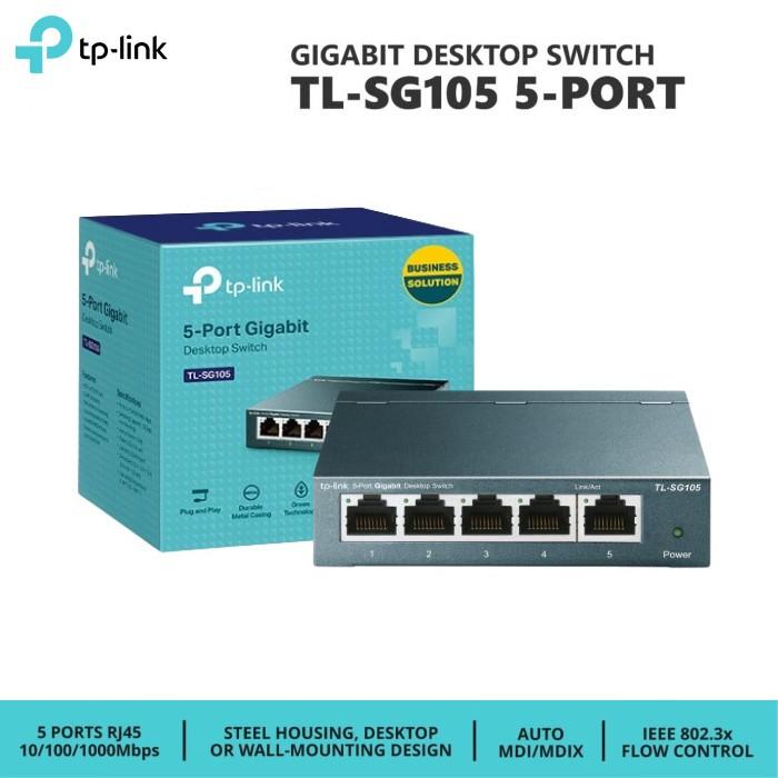 Jual Switch Hub Internet Tp-Link 5 port TL-SG105 Gigabit - Jakarta ...