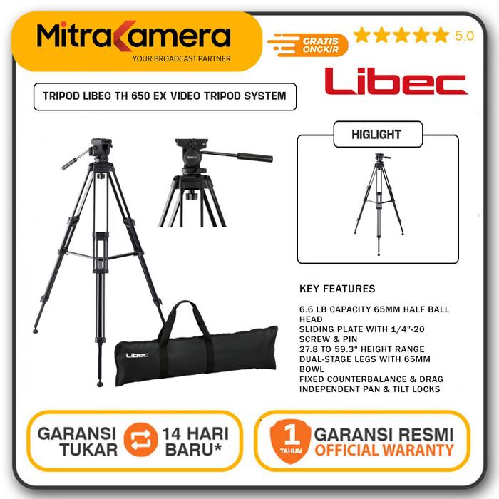 Promo Tripod Libec TH 650 EX Video Tripod System Cicil 0% 3x - Jakarta Selatan - mitrakamera ...