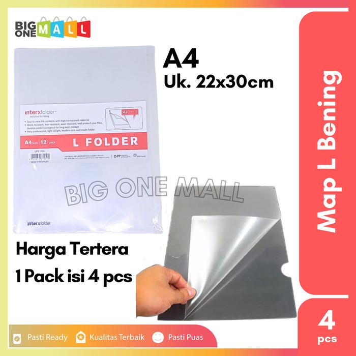 Jual Map L Bening Tebal, Clear Holder, Clear Sleeve, Map Plastik File ...