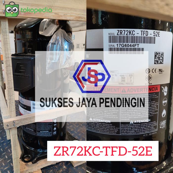 Jual Compressor Copeland ZR72KC-TFD-52E / Kompresor Copeland ZR72KC-TFD-52E - Jakarta Barat ...