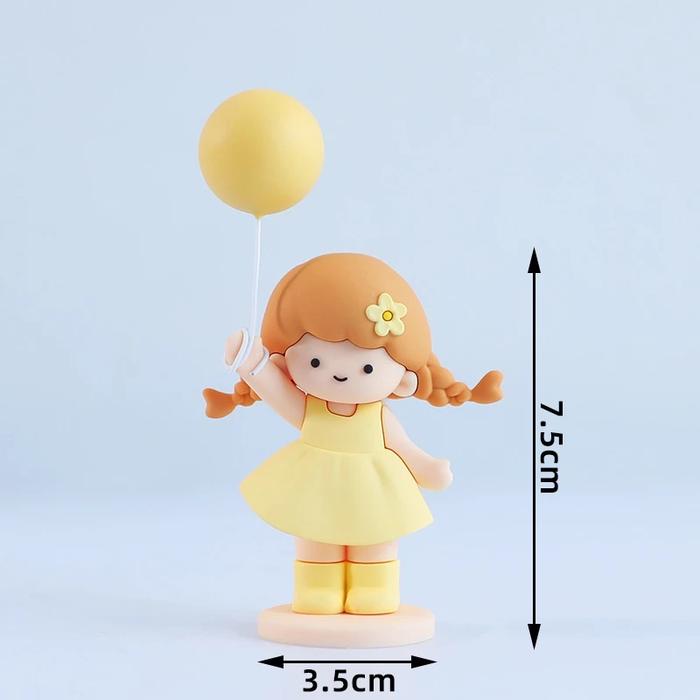 Jual Topper Cake Little Girl with Balloon / Hiasan Kue Anak Kecil ...