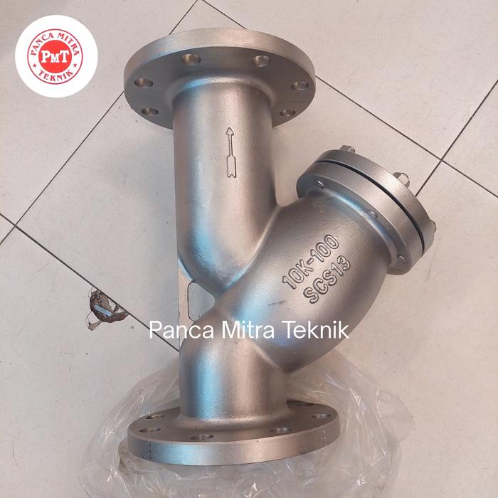 Jual Y Strainer 4" inch Stainless SS304 Flange JIS 10K / DN100 ...
