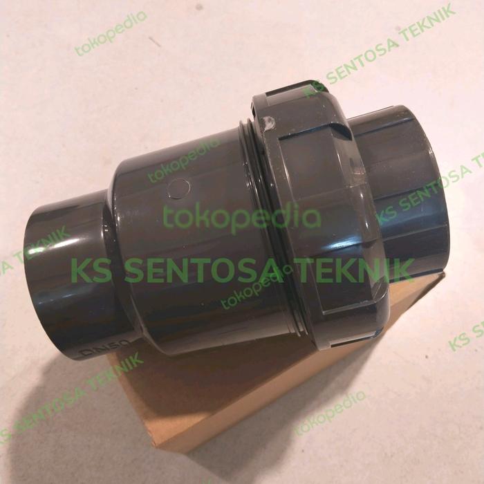 Jual Ball Check Valve Single Watermur PVC Ukuran 4" inch / True Union ...