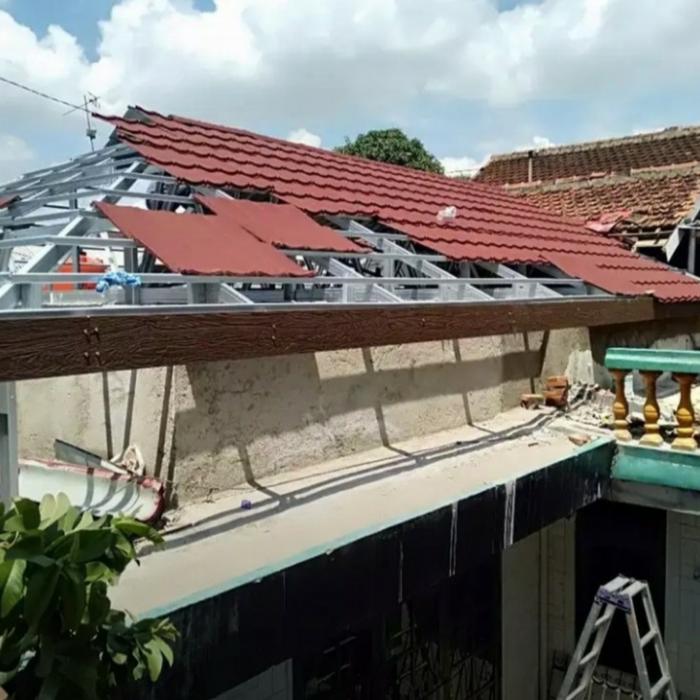Jual menerima pemasangan rangka atap baja ringan dan genteng metal ...
