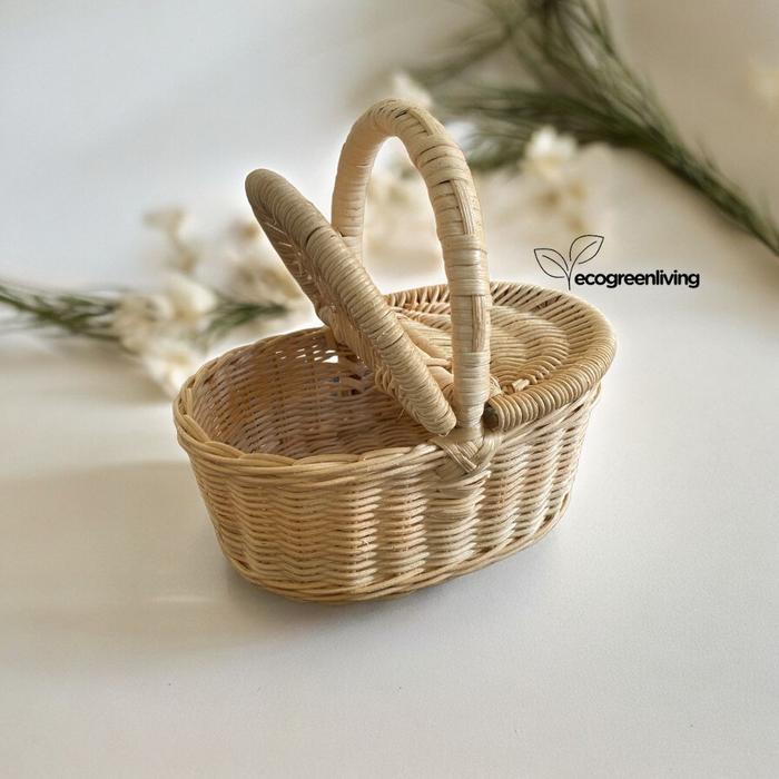 Jual Picnic Basket / Keranjang Piknik Anyaman Rotan - rotan oval - Kab ...