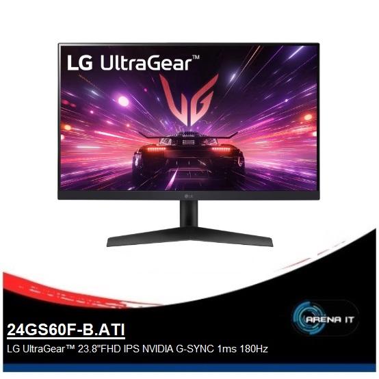 Promo LG UltraGear 24GS60F-B 23.8" FHD IPS Gaming Monitor NVIDIA G-SYNC Compatible 1ms 180Hz ...